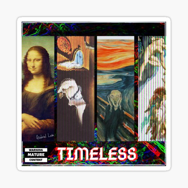 "TIMELESS" Sticker by Gabriel003 | Redbubble