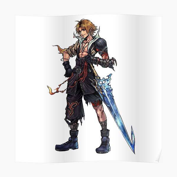 "Final Fantasy X Tidus Dissidia" Poster for Sale by CassidyCreates ...