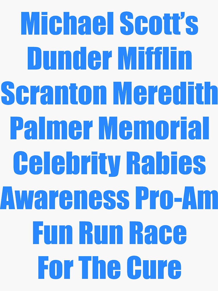 "michael scott's dunder mifflin scranton meredith palmer memorial ...