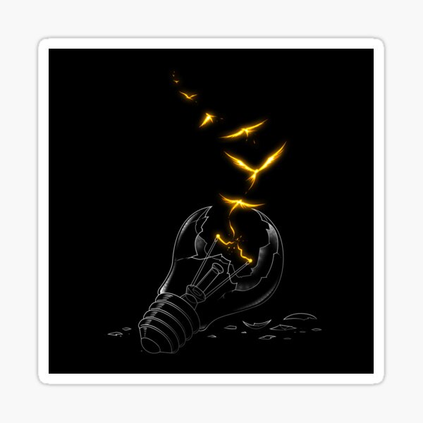 "Freedom Light Bird" Sticker by tobiasfonseca | Redbubble