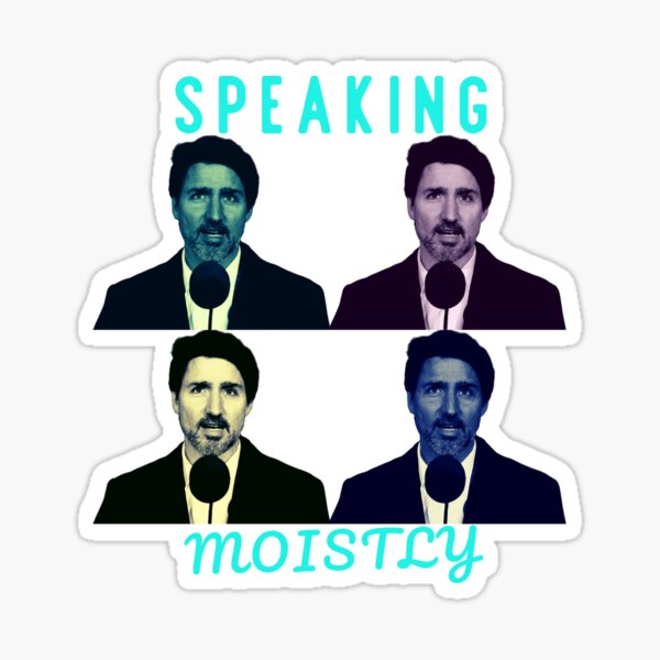 "Speaking Moistly #4" Sticker by owlfork | Redbubble