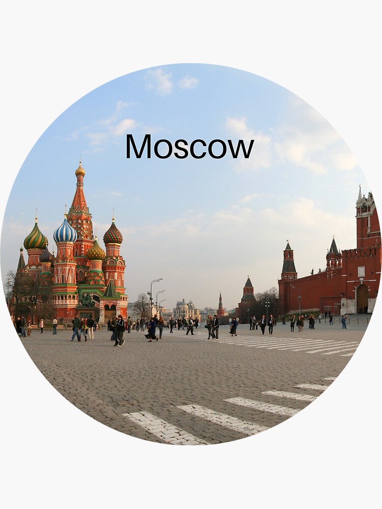 "Moscow - World's most beautiful cities - Time Zone " Sticker by Sifax ...