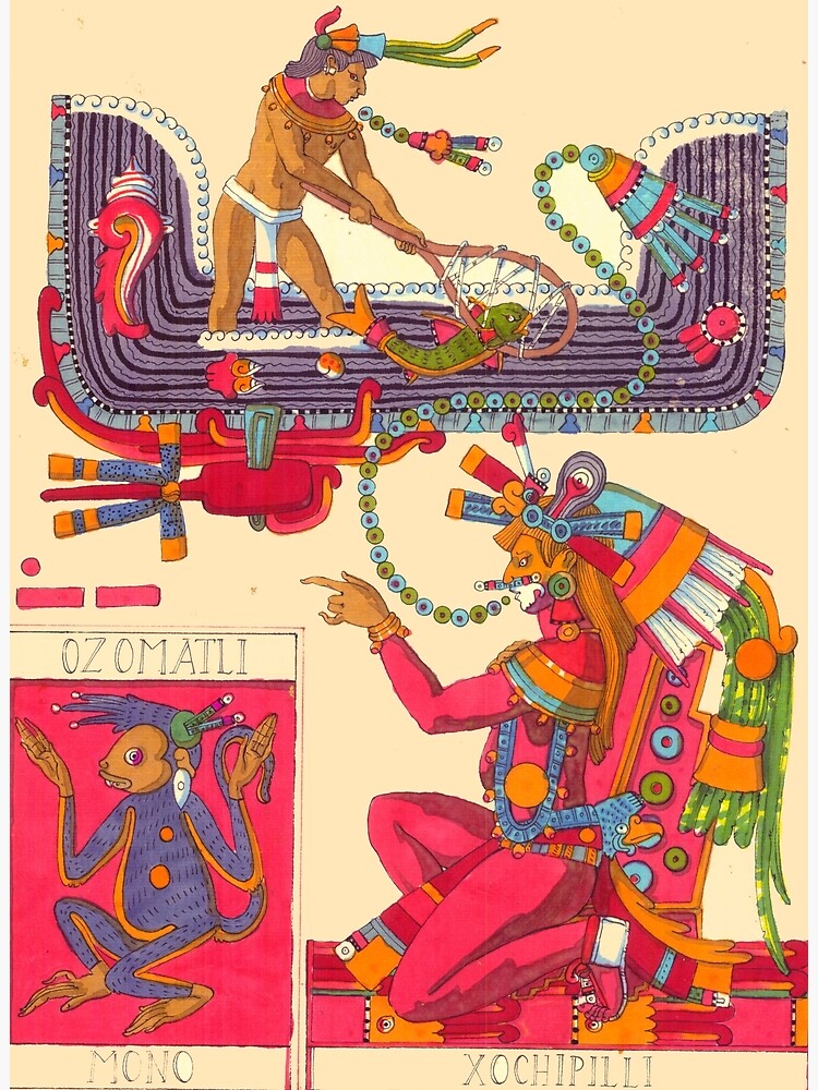 "Ozomatli Tonalli" Art Print for Sale by CorazonMexica | Redbubble
