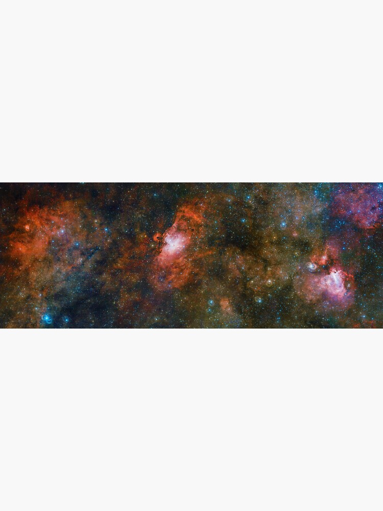 Pegatina «Nebulosa del Águila, Nebulosa Omega y Sharpless 2-54» de allhistory | Redbubble