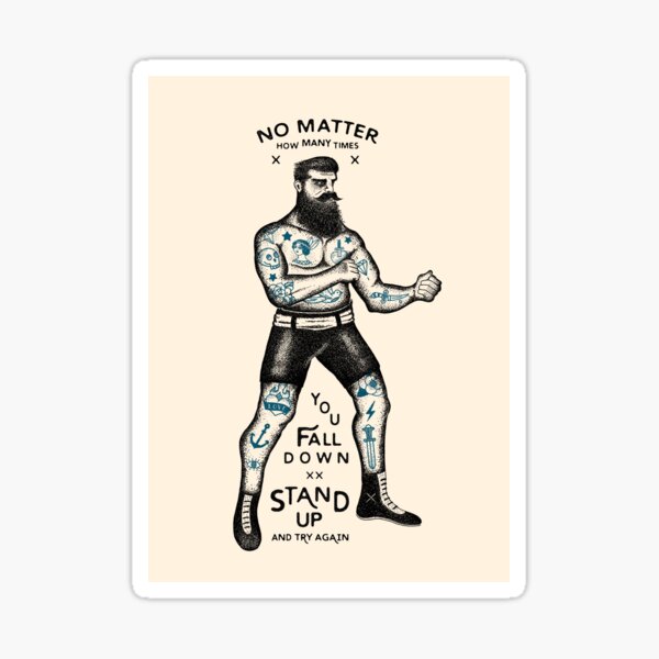 "STAND UP" Sticker for Sale by VINCENTYANZO | Redbubble
