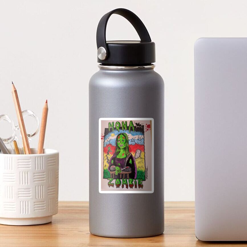 Zombie Mona Lisa Sticker For Sale By 1korky Redbubble