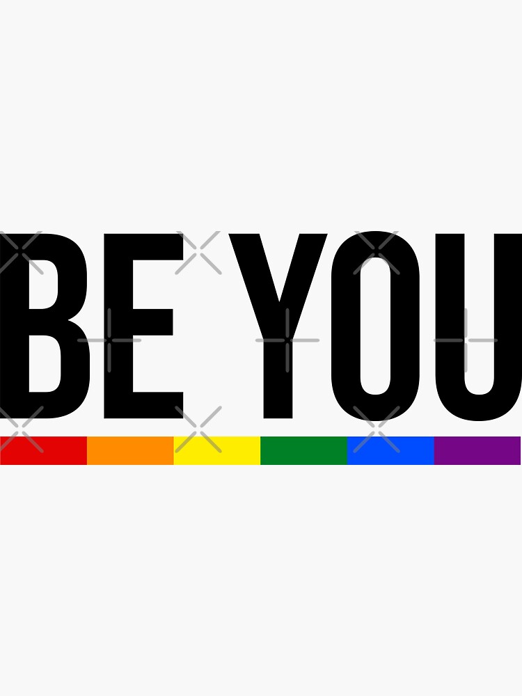 "Be You Pride" Sticker by skr0201 | Redbubble