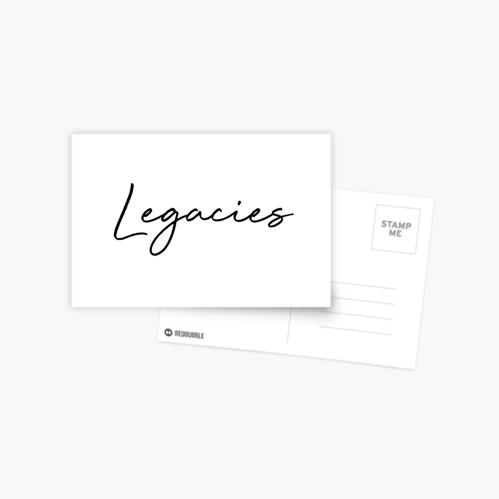 "legacies " Sticker for Sale by boldtypex | Redbubble