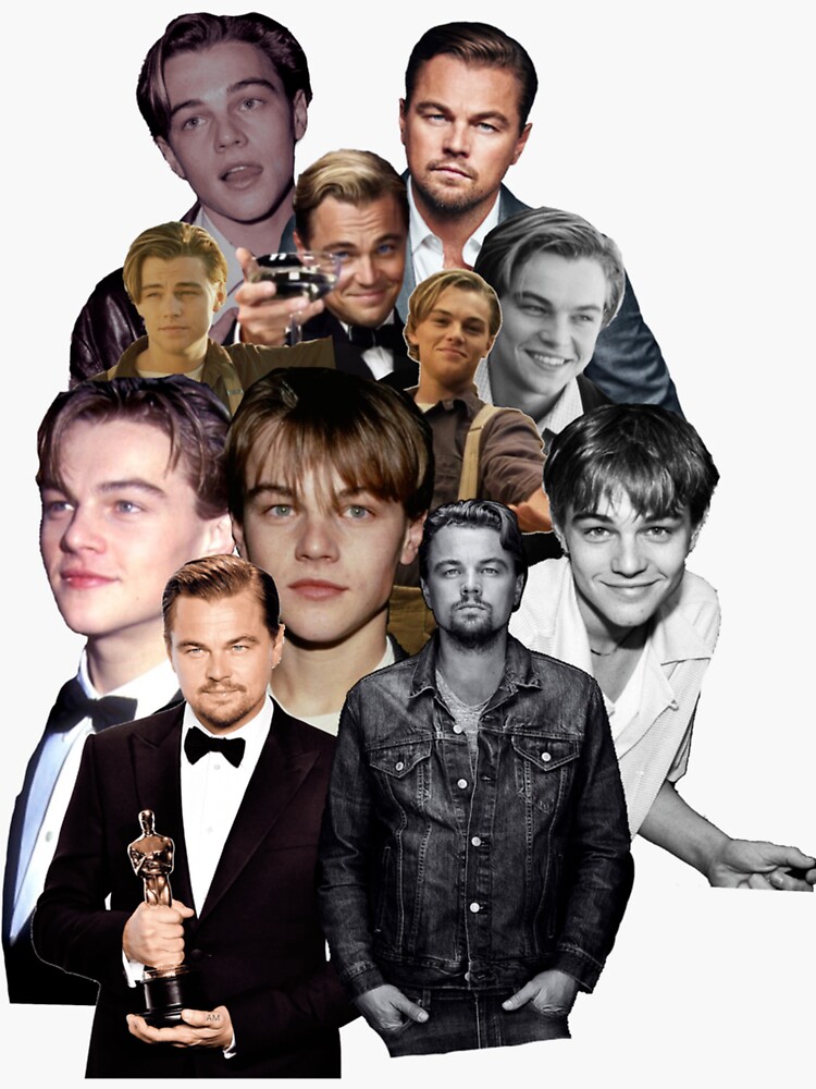 Sticker « Collage de Leonardo Dicaprio », par kaylacraft3 | Redbubble