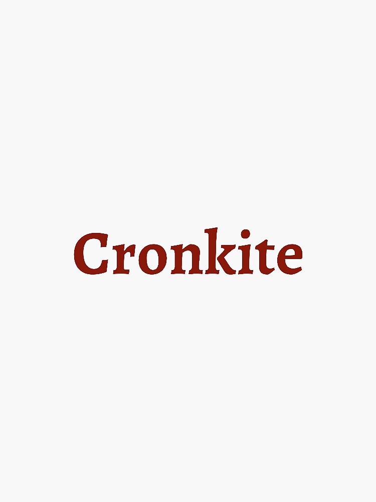 "Cronkite Serif" Sticker for Sale by eisenoli000 | Redbubble