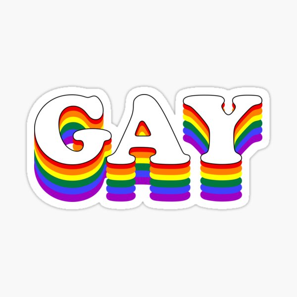 "Gay Pride Flag" Sticker by skr0201 | Redbubble