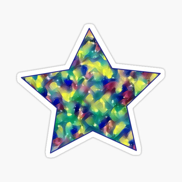 "Canvas Colorful Star" Sticker by KDStout | Redbubble