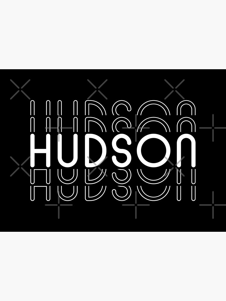 "Name Hudson in Black and White Style" Art Print by Time-is-Money ...