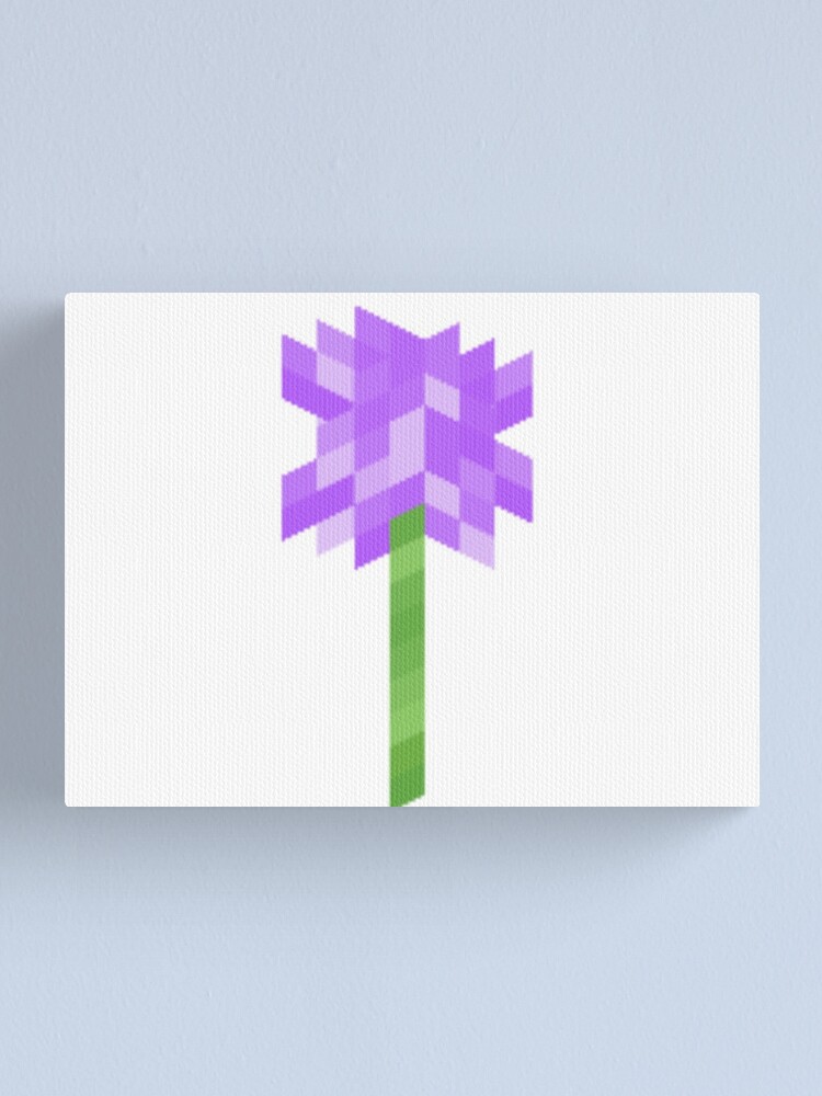 "Minecraft Allium Flower" Canvas Print by toriwipp | Redbubble
