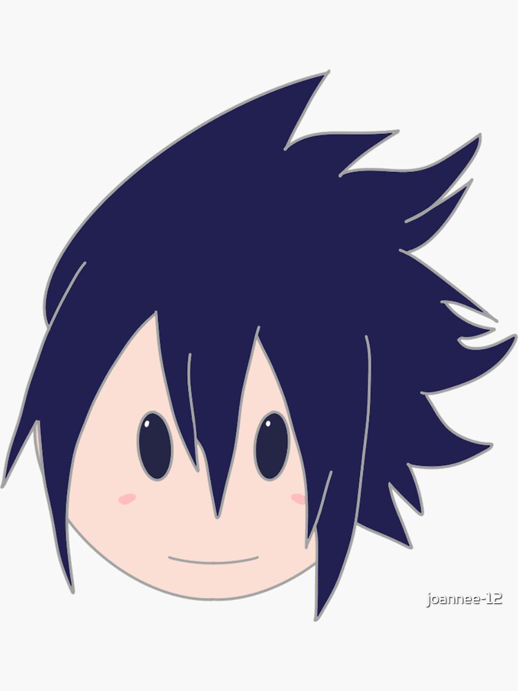 "Amajiki Tamaki Cute Chibi Head Sticker" Sticker by joannee-12 | Redbubble