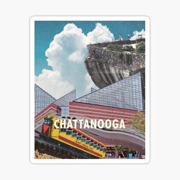 "Chattanooga Tennessee city collage" Sticker for Sale by ARcreated ...