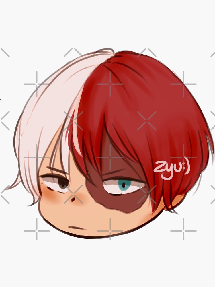 "Todoroki" Sticker by zyulla | Redbubble