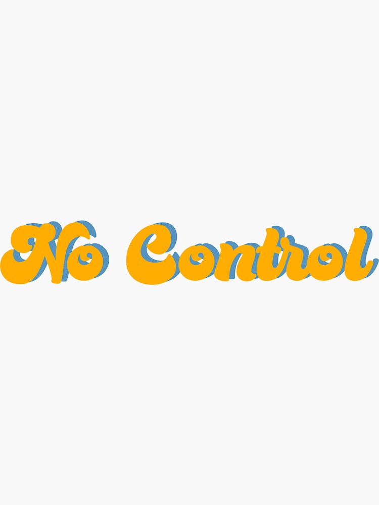 "No Control - One Direction" Sticker for Sale by sluggishsloth | Redbubble