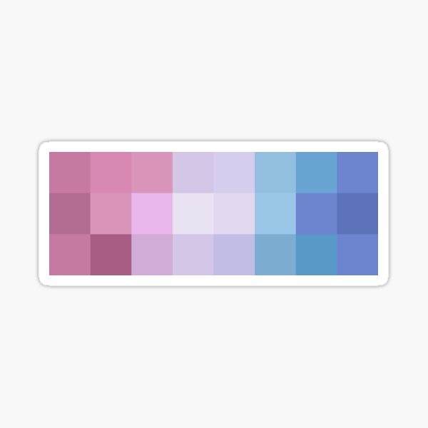 "Bigender Pixel Sticker" Sticker by amandahodge | Redbubble