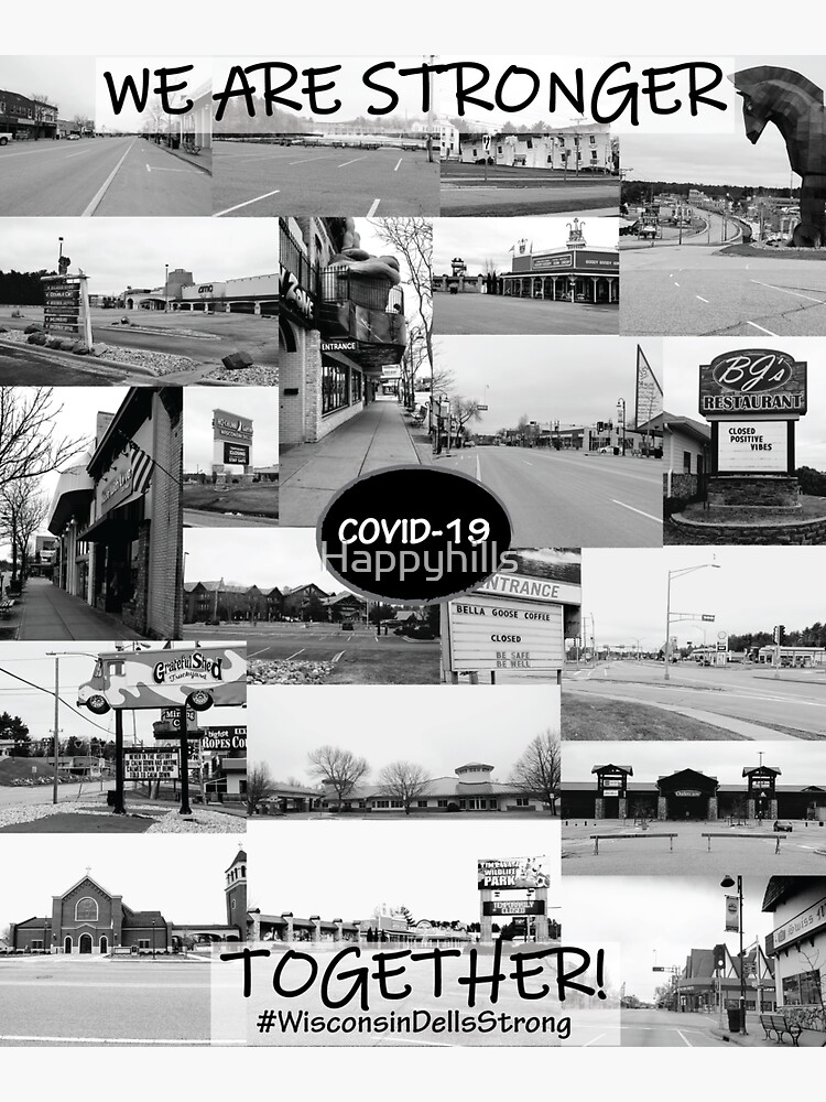 "Wisconsin Dells COVID-19 " Sticker by Happyhills | Redbubble