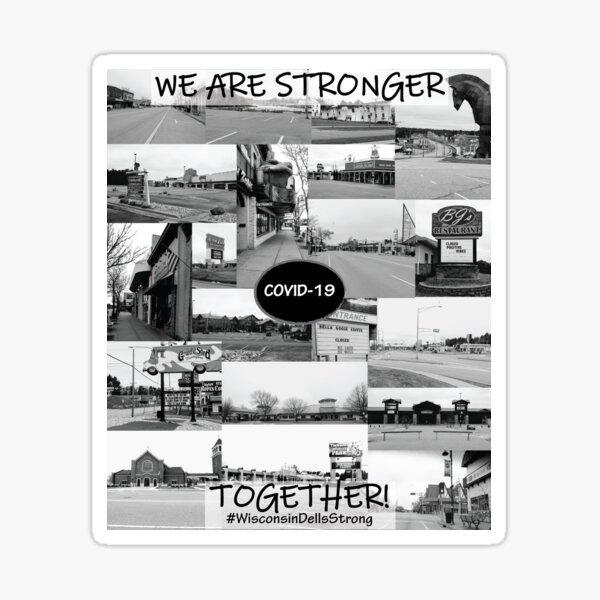 "Wisconsin Dells COVID-19 " Sticker by Happyhills | Redbubble