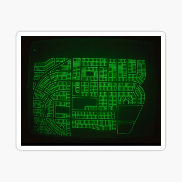 "Computer Mapping Applications" Sticker by FOVCA | Redbubble