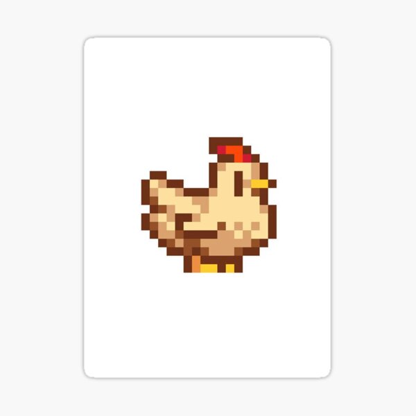 "Stardew Valley Chicken " Sticker for Sale by r9440 | Redbubble