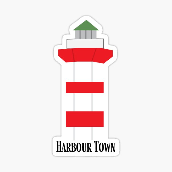 "Harbour Town Lighthouse Sticker" Sticker for Sale by ellm | Redbubble