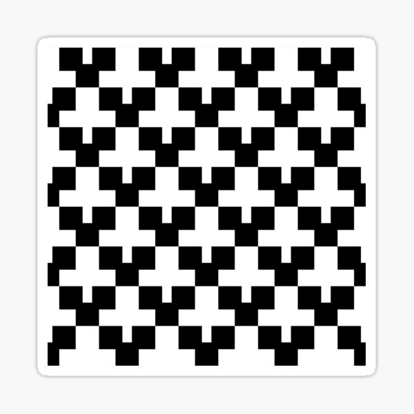 "Minimal square-shape seamless pattern art" Sticker for Sale by ...