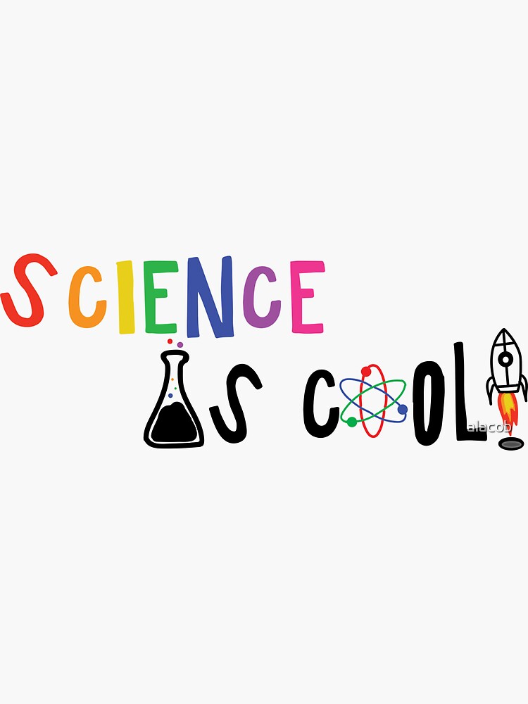 "Science Is Cool Rocket " Sticker for Sale by alacob | Redbubble