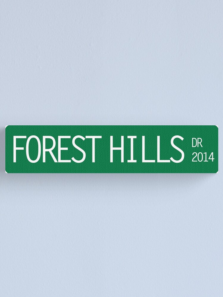 "2014 forest hills drive street sign" Canvas Print for Sale by ...