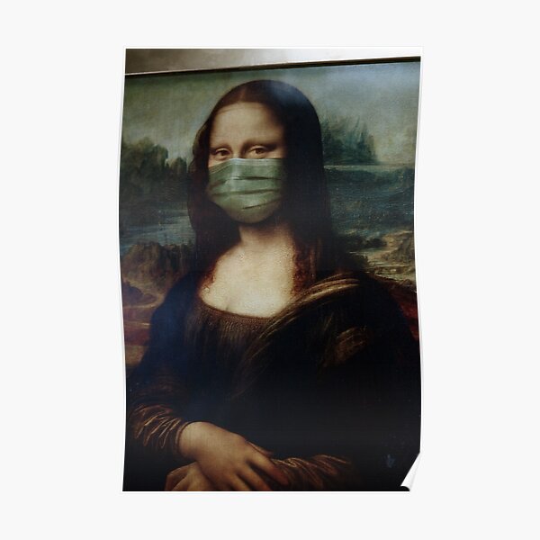 "Mona Lisa Mask" Poster for Sale by alitt | Redbubble