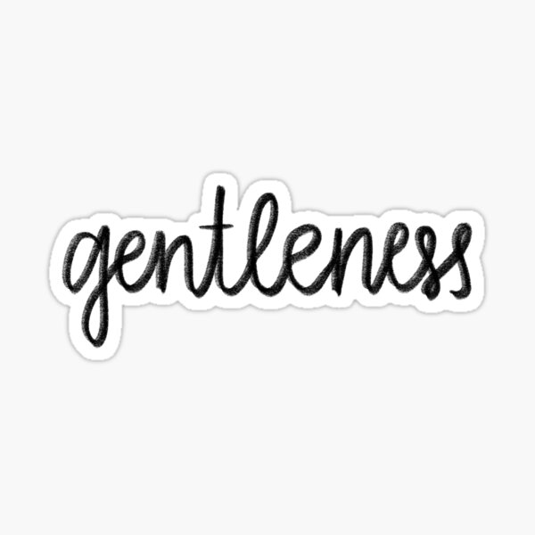 "Gentleness" Sticker by MaryGraceFarmer | Redbubble