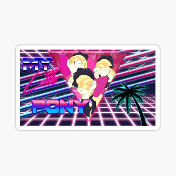 "Fan Stuff(MLP)" Sticker by Vaporous-Synth | Redbubble