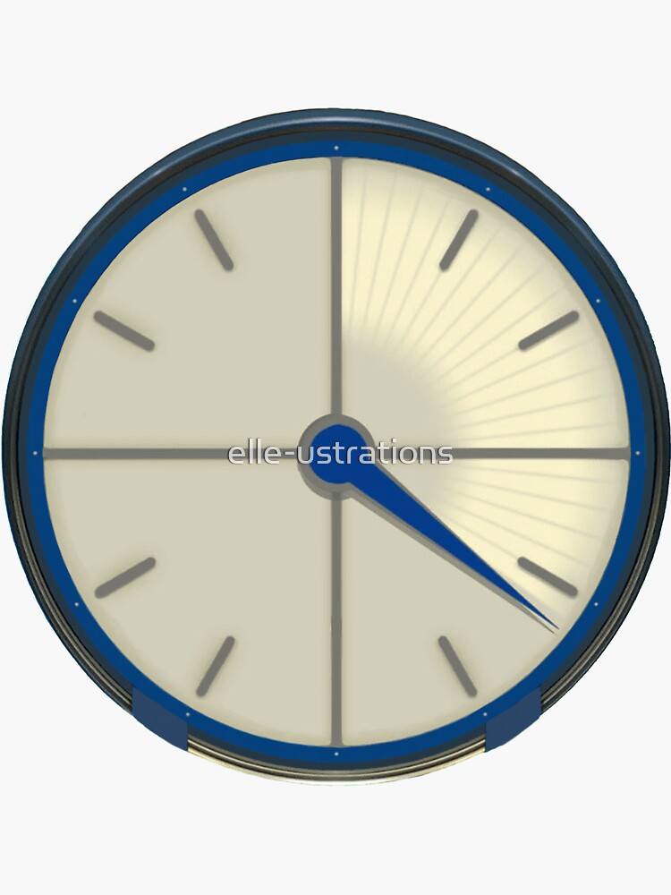 "Painted Countdown Clock" Sticker for Sale by elle-ustrations | Redbubble