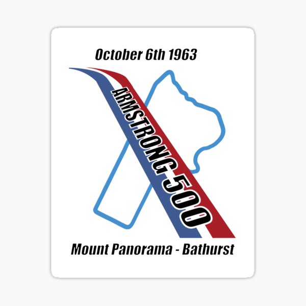 "Armstrong 500" Sticker for Sale by WarriorMeerkat | Redbubble