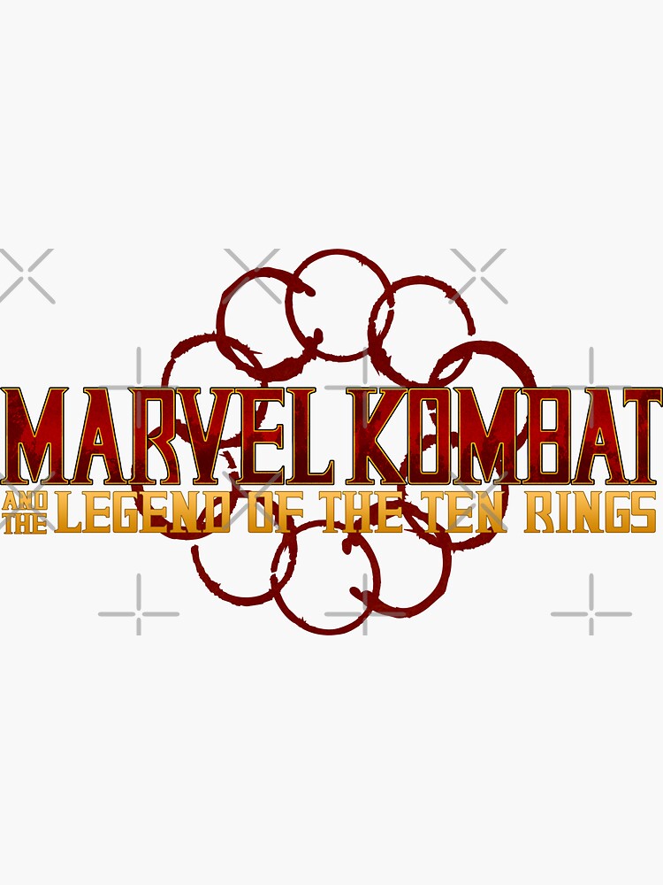 "Marvel Kombat and the Ten Rings" Sticker for Sale by RackhamGreg ...