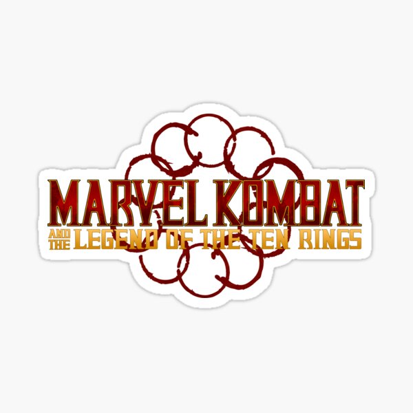 "Marvel Kombat and the Ten Rings" Sticker for Sale by RackhamGreg ...