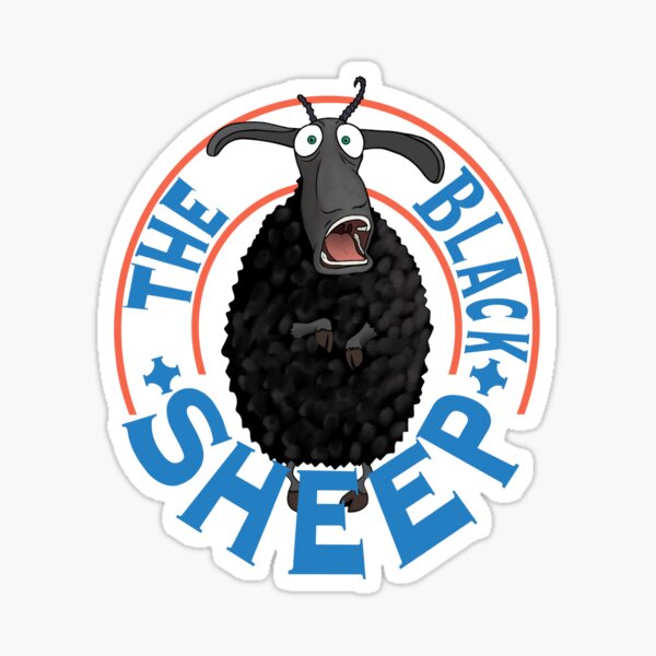 "The Black Sheep" Sticker for Sale by CreatureM | Redbubble