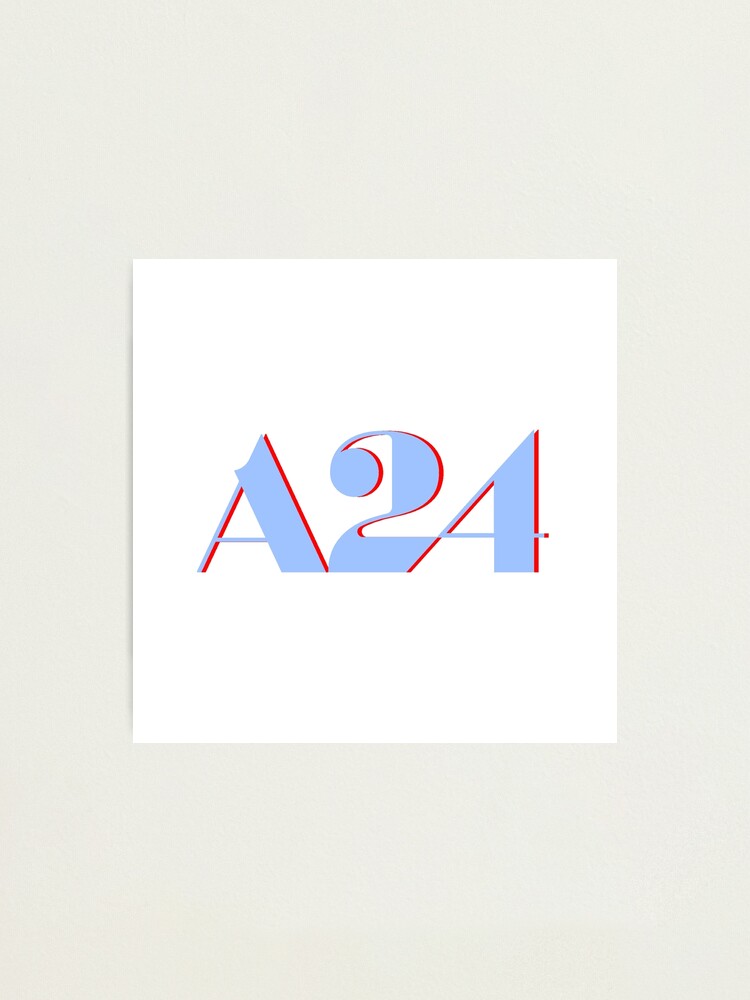 "A24 Blue and Red Logo" Photographic Print for Sale by dkonishi | Redbubble