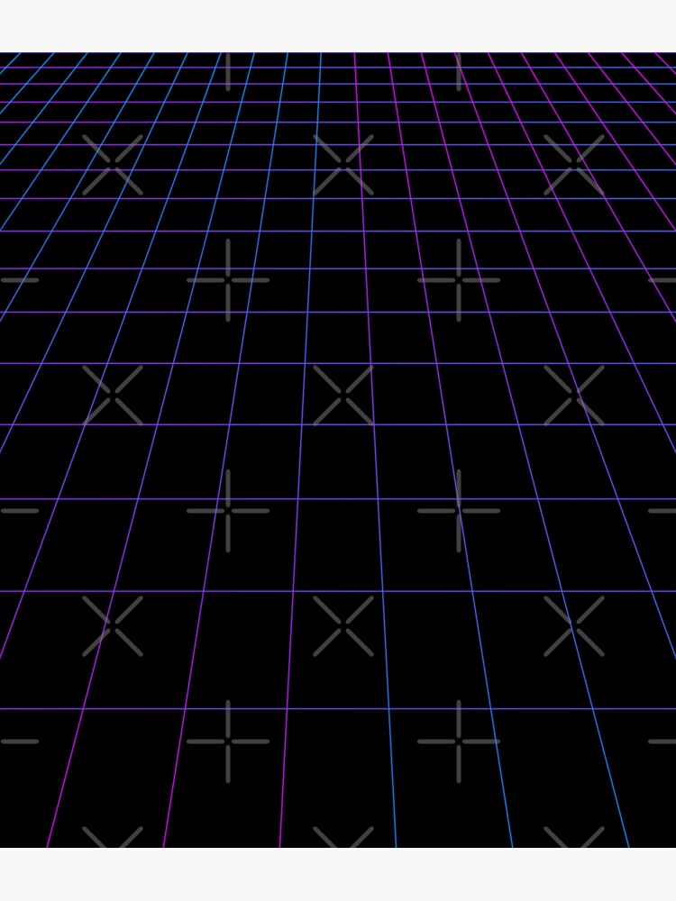 "Simple Synthwave Lines" Sticker for Sale by MaiZephyr | Redbubble