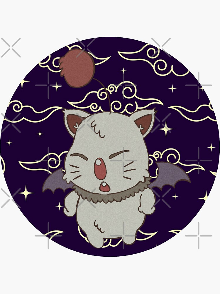 "Moogle Magic" Sticker for Sale by stinky-kitty | Redbubble