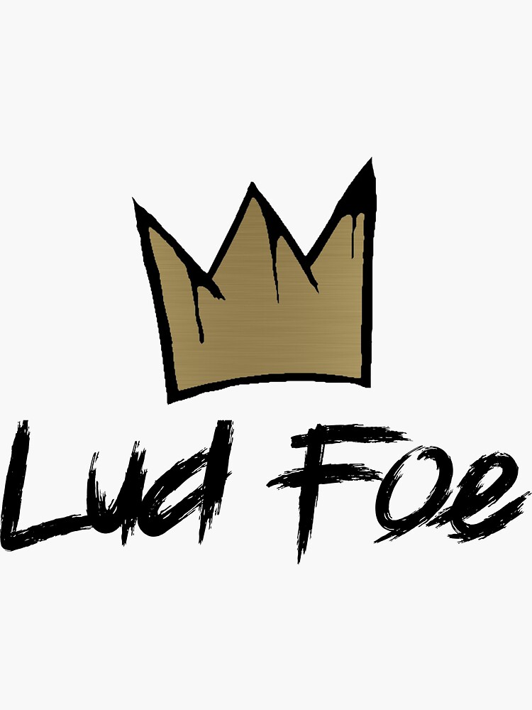 "Lud Foe Tag & Grafitti Crown" Sticker for Sale by saintiro | Redbubble