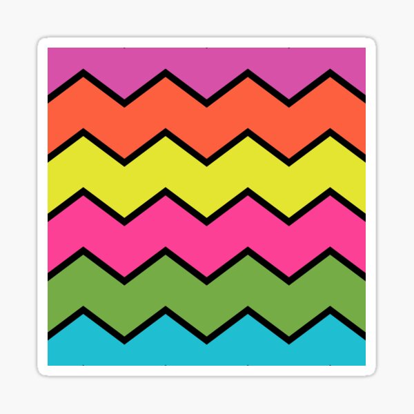 "Giant Chevrons" Sticker for Sale by Rainbows Galore | Redbubble