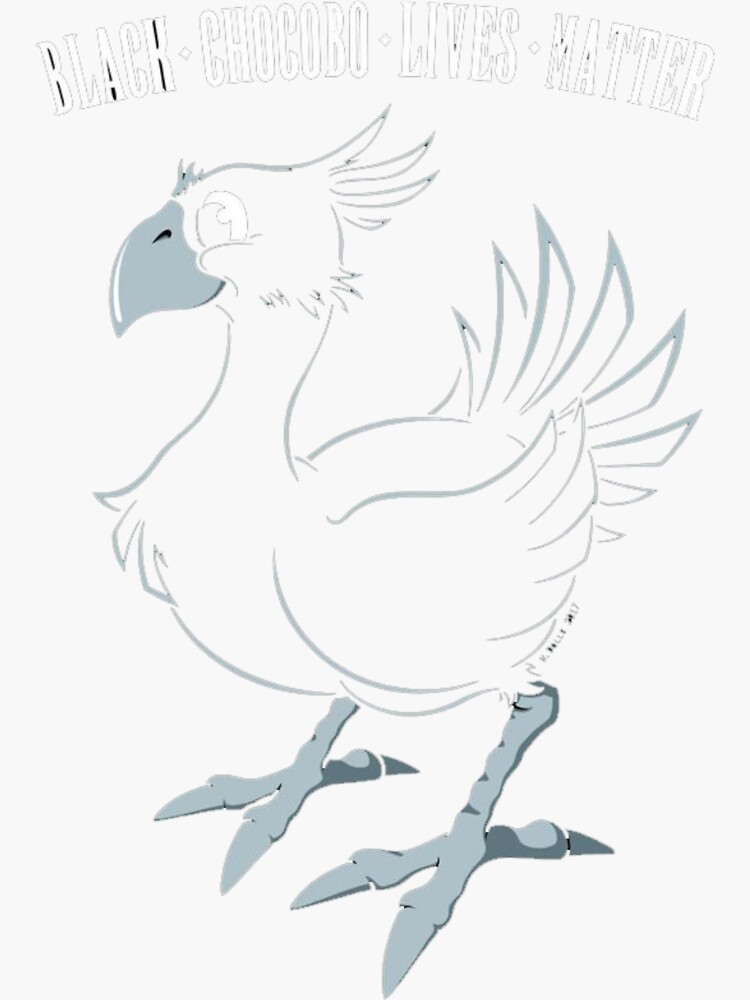 Chocobo Sticker By Gamerstshirts Redbubble