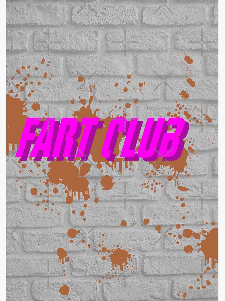 "Fart Club" Sticker by modemunch | Redbubble