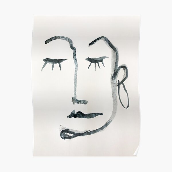 "Simple Face " Poster for Sale by isobelcough | Redbubble