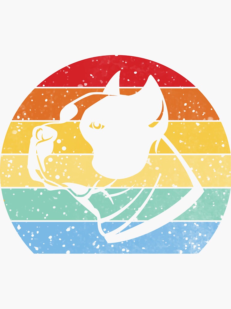 "Resting dog face" Sticker by thehafdesigner | Redbubble