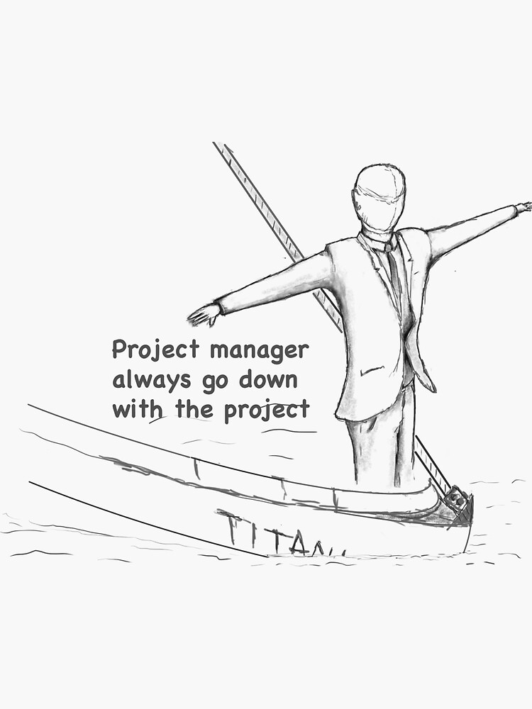 "Project manager" Sticker for Sale by Pivi-design | Redbubble