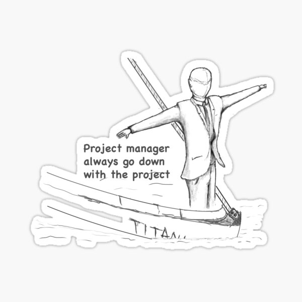 "Project manager" Sticker for Sale by Pivi-design | Redbubble